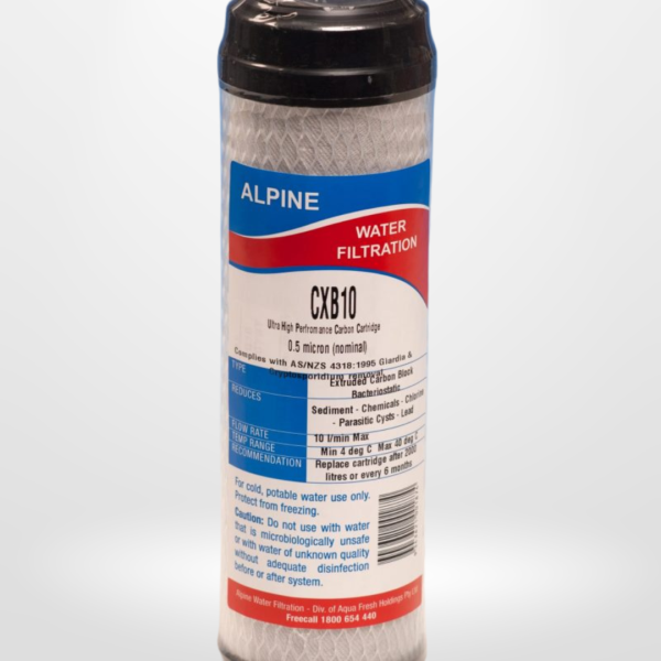 Water Filter Cartridges: Alpine CXB10 0.5u Carbon Block | Aqua Fresh ...